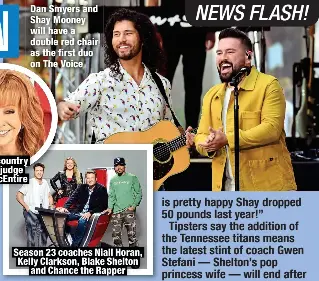 VOICE DOUBLES DOWN ON DAN + SHAY! - PressReader