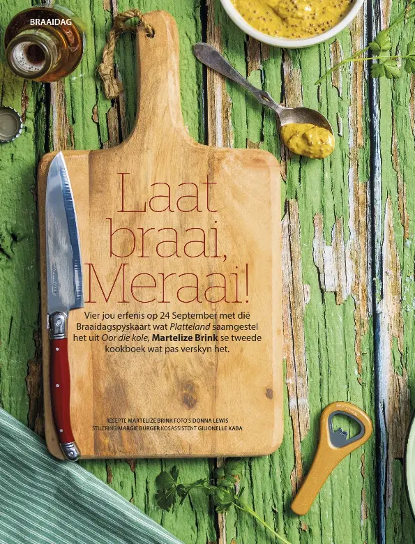 Kom ons braai! Vier Erfenisdag met ’n smullekker spyskaart uit Martelize Brink se nuwe boek ...