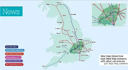 How East West route connects to UK cities - PressReader