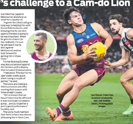 Dunkley’s challenge to a Cam-do Lion - PressReader