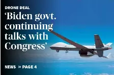 ‘Biden govt. continuing talks with Congress’ - PressReader
