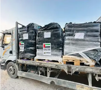 21شاحنة تحمل مساعدات إماراتية جديدة إلى غزة | Emarat Al Youm | PressReade­r