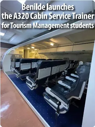 Benilde launches the A320 Cabin Service Trainer for Tourism Management ...