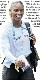 Olympic 100m champion Alfred still in the spotlight - PressReader