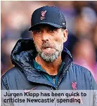 Klopp ‘disrespect­ful’ to Toon over cash claims - PressReader