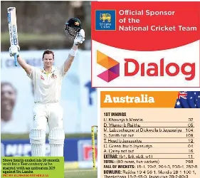 SMITH, LABUSCHAGN­E CENTURIES GIVE AUSTRALIA FIRST DAY HONOURS ...