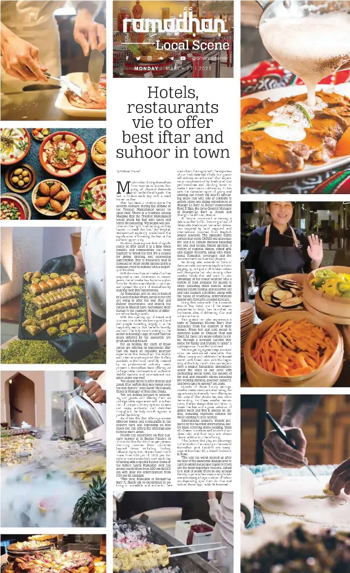 Hotels, restaurant­s vie to offer best iftar and suhoor in town - PressReader