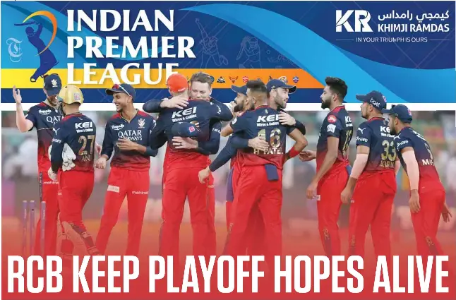 RCB KEEP PLAYOFF HOPES ALIVE - PressReader