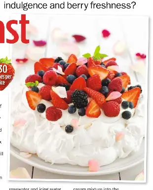 Rosewater Pavlova With Summer Berries - PressReader