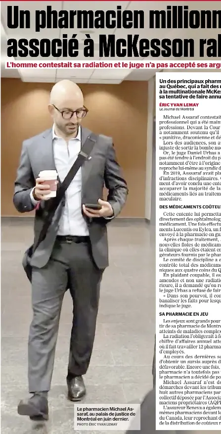 Un pharmacien millionnai­re associé à McKesson rabroué - PressReader