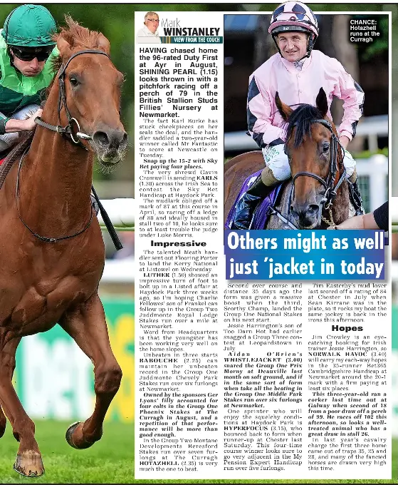 OTHERS MIGHT AS WELL JUST ’JACKET IN TODAY - PressReader