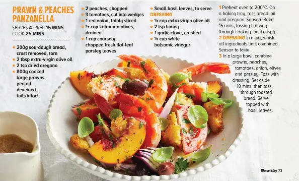 PRAWN & PEACHES PANZANELLA - PressReader
