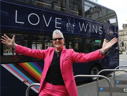 Themed buses launch celebrates Pride month - PressReader