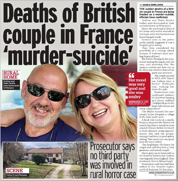 Deaths of British couple in France ‘murder-suicide’ - PressReader