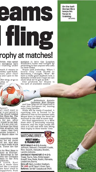 Noble dreams of a final fling - PressReader