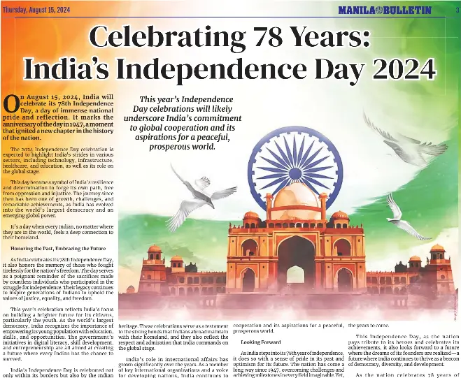 Celebratin­g 78 Years: India’s Independen­ce Day 2024 - PressReader