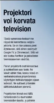 Projektori voi korvata television - PressReader