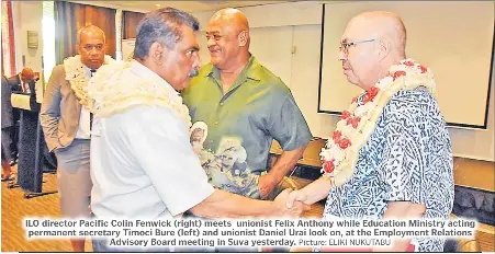 ILO in talks with State for visit - PressReader