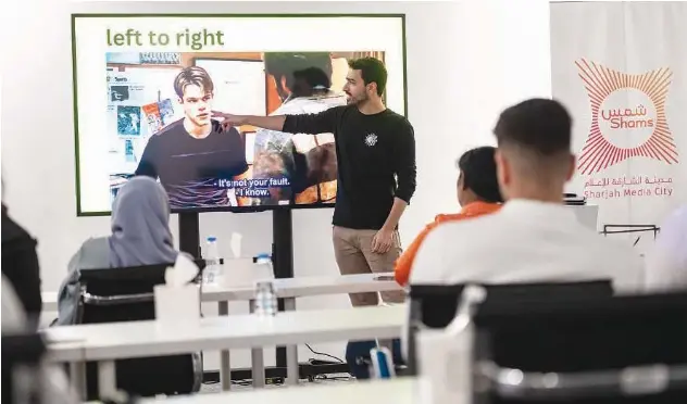 Young Sharjah royal offers key training in filmmaking - PressReader