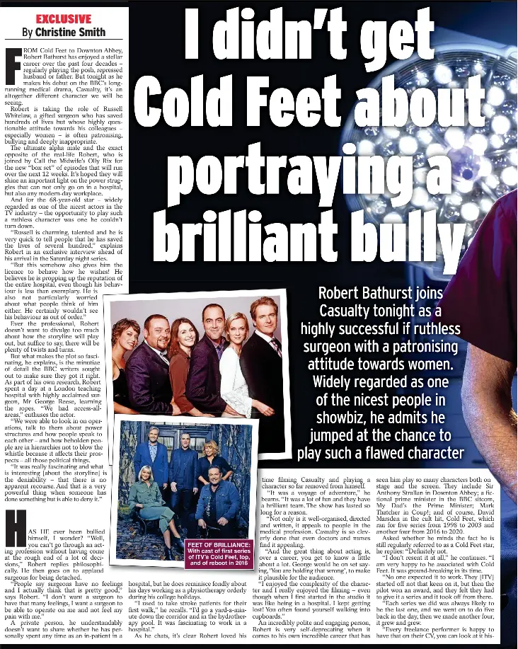 I didn’t get Cold Feet about portraying a brilliant bully - PressReader