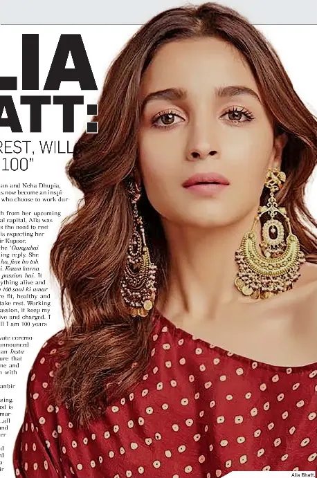 ALIA BHATT: - PressReader