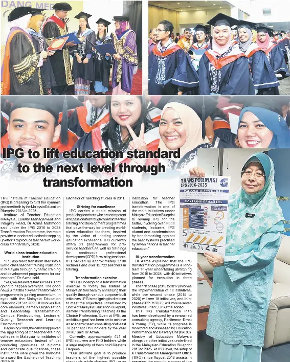 IPG to lift education standard to the next level through transforma­tion - PressReader