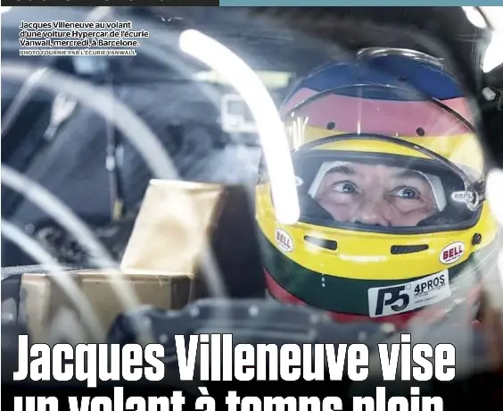 Jacques Villeneuve vise un volant à temps plein - PressReader