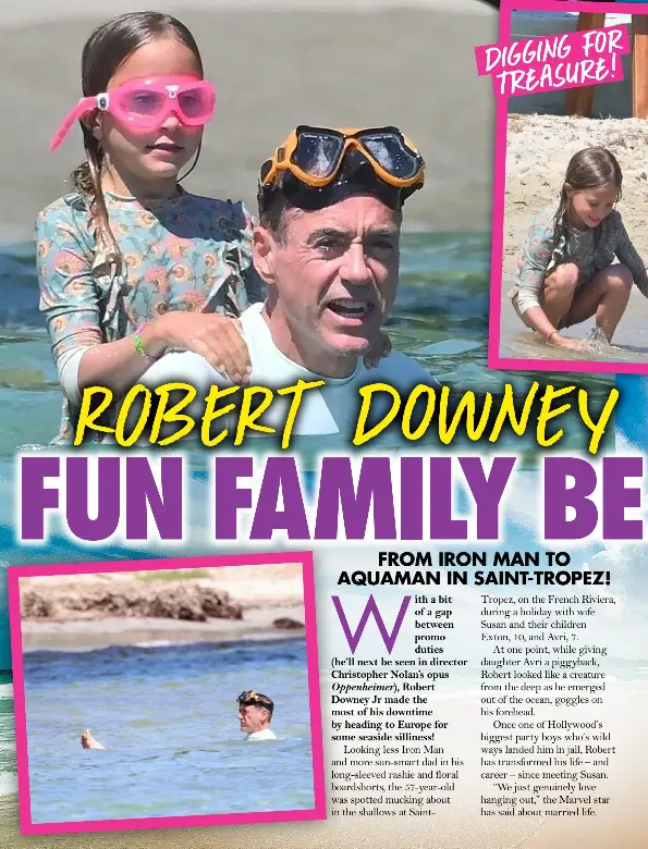 ROBERT downey jr’s FUN FAMILY BEACH DAY! - PressReader