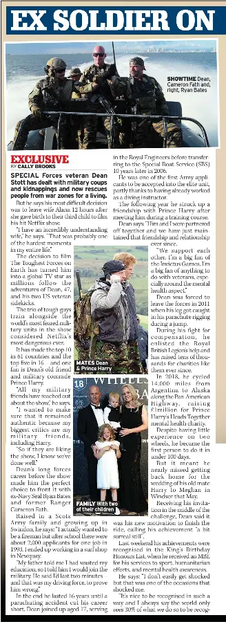 EX SOLDIER ON HIT TV SERIES AND ROYAL FRIEND Harry’s soldier pal: I’ve ...