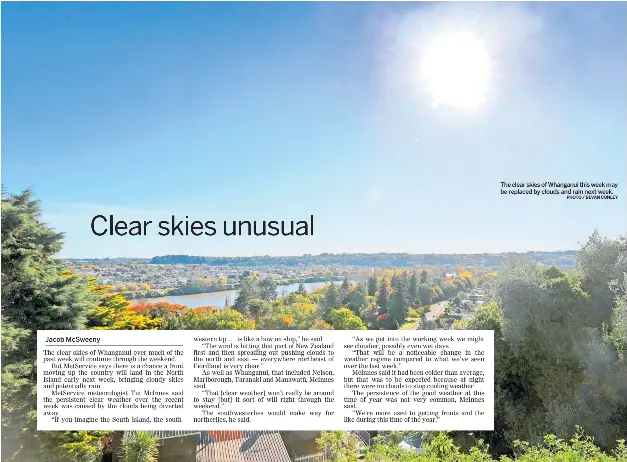 Clear skies unusual - PressReader