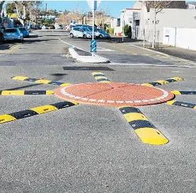 Rubber roundabout an attempt to slow traffic - PressReader