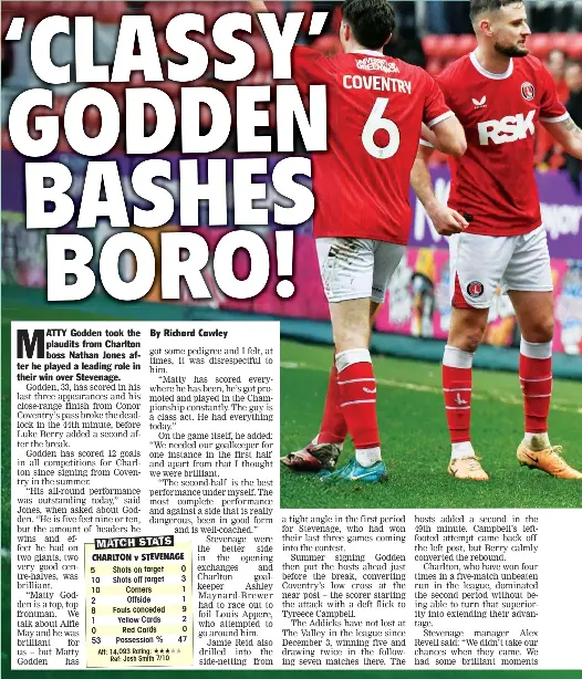 ‘CLASSY’ GODDEN BASHES BORO! - PressReader