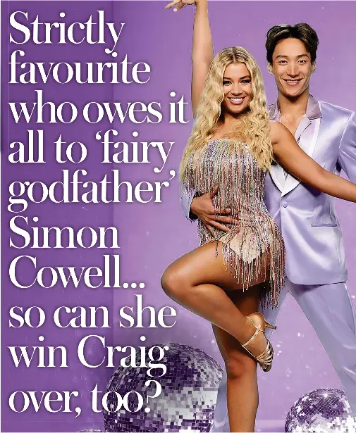 Strictly favourite who owes it all to ‘fairy godfather’ Simon Cowell... so can she win Craig ...