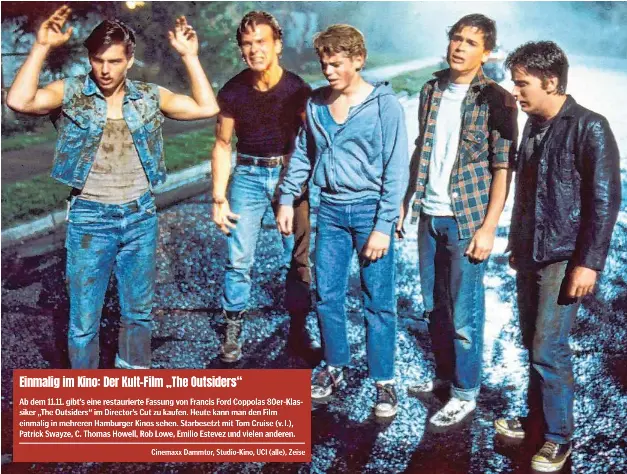 Einmalig im Kino: Der Kult-Film „The Outsiders“ - PressReader