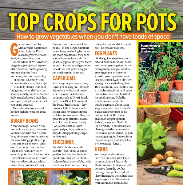 TOP CROPS FOR POTS - PressReader