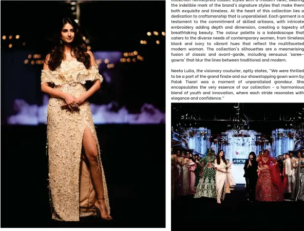 A Dazzling Affair: Palak Tiwari walks in the Grand Finale for Neeta Lulla in a stunning Indo ...