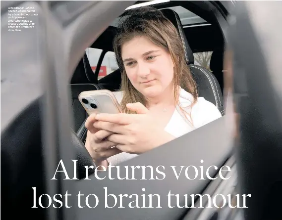 AI returns voice lost to brain tumour - PressReader