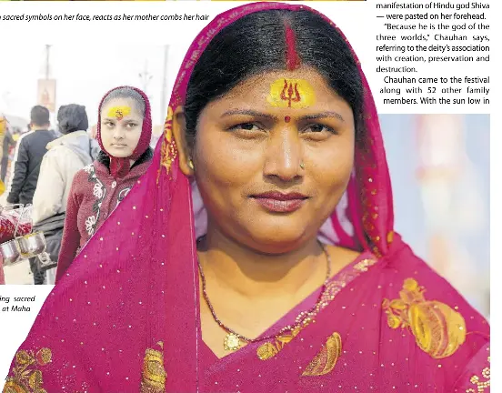 Sacred strokes of colour on foreheads a display of Hinduism at Maha ...