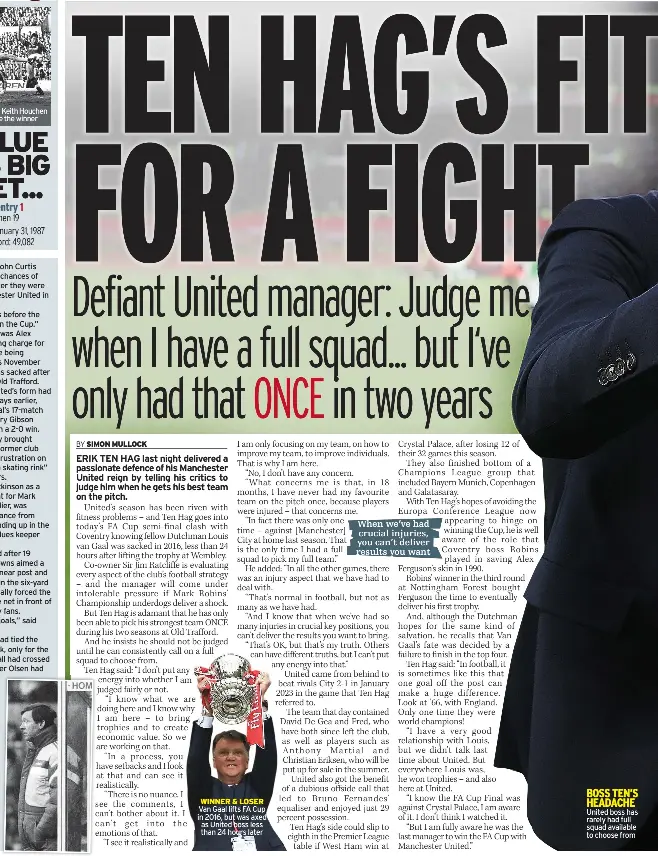 TEN HAG’S FIT FOR A FIGHT - PressReader