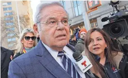 Menendez goes on trial in bribery case - PressReader