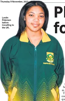 Plett gymnast ready for the world stage - PressReader
