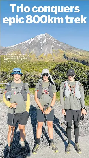 Trio conquers epic 800km trek - PressReader