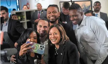 Harris vows break from Biden - PressReader