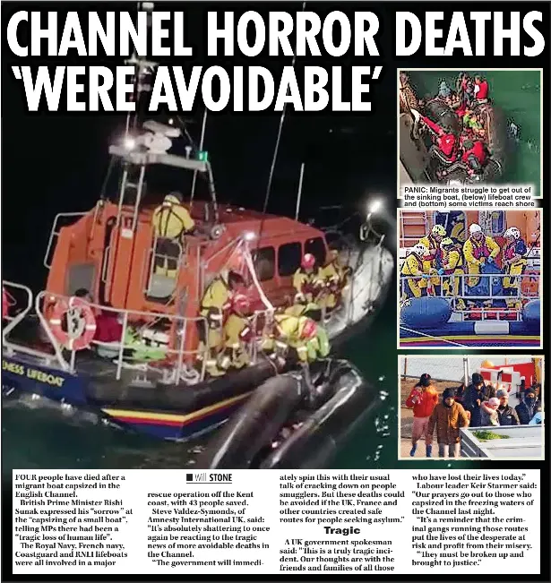 CHANNEL HORROR DEATHS ‘WERE AVOIDABLE’ - PressReader