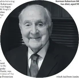NORMAN ROBERTSON MBE - PressReader