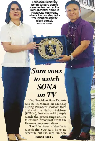 Angara takes over DepEd - PressReader