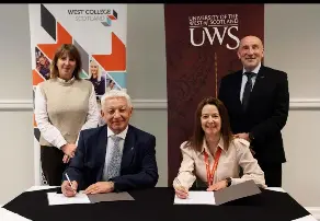West College and UWS reveal new partnershi­p - PressReader
