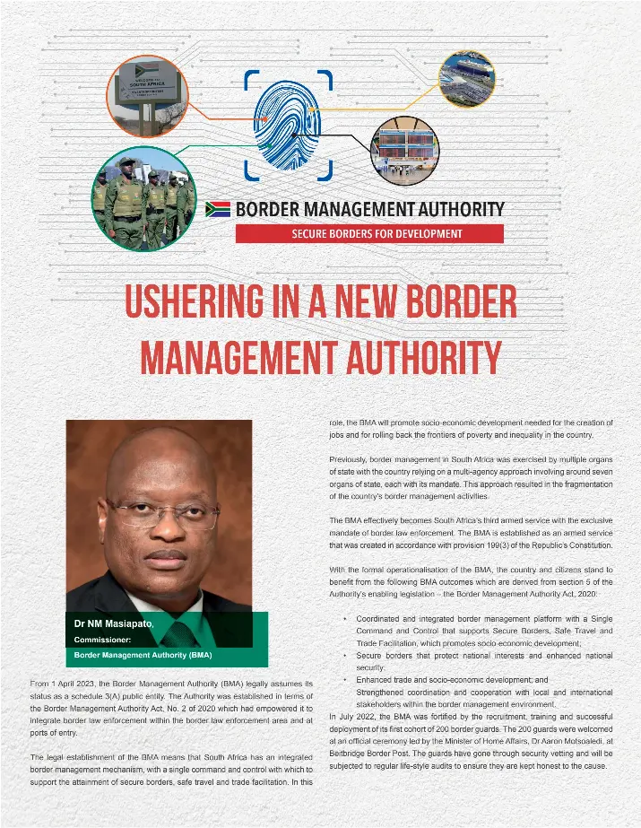 USHERING IN A NEW BORDER MANAGEMENT AUTHORITY - PressReader