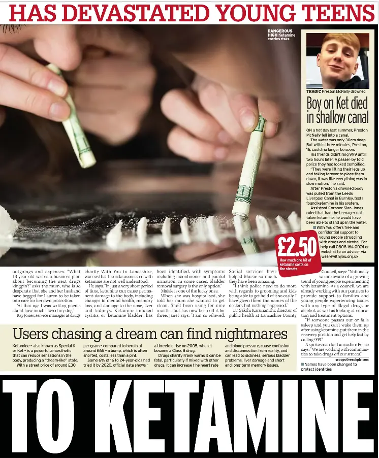 HOW ONE DRUG LOST HAS DEVASTATED YOUNG TEENS TO KETAMINE - PressReader