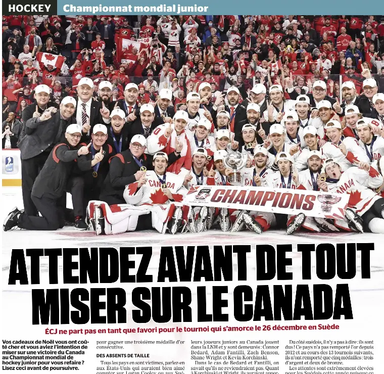 ATTENDEZ AVANT DE TOUT MISER SUR LE CANADA - PressReader